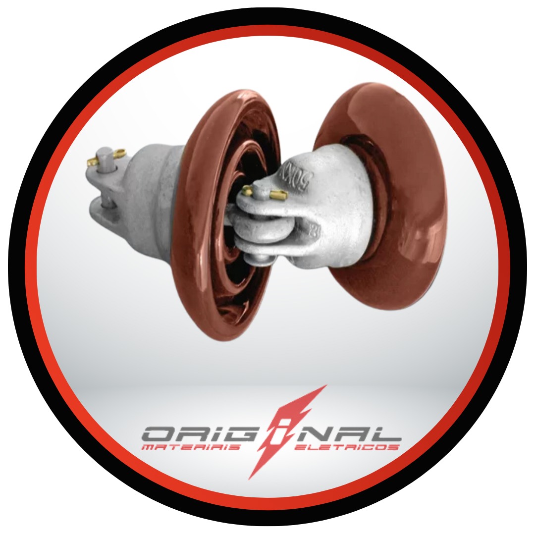 ISOLADOR DISCO DE PORCELANA - Original Eletricidade