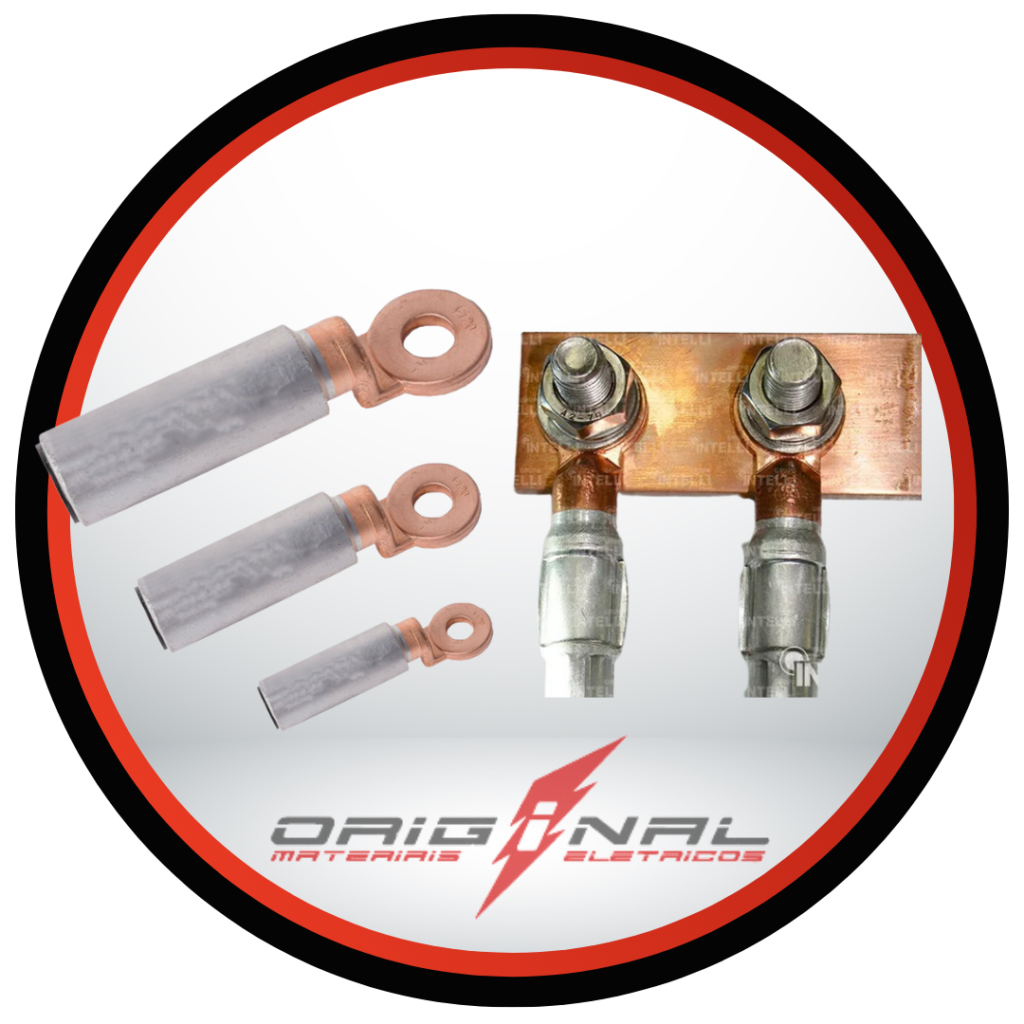 TERMINAL BIMETÁLICO A COMPRESSÃO ALUMÍNIO (TBTA) - Original Eletricidade