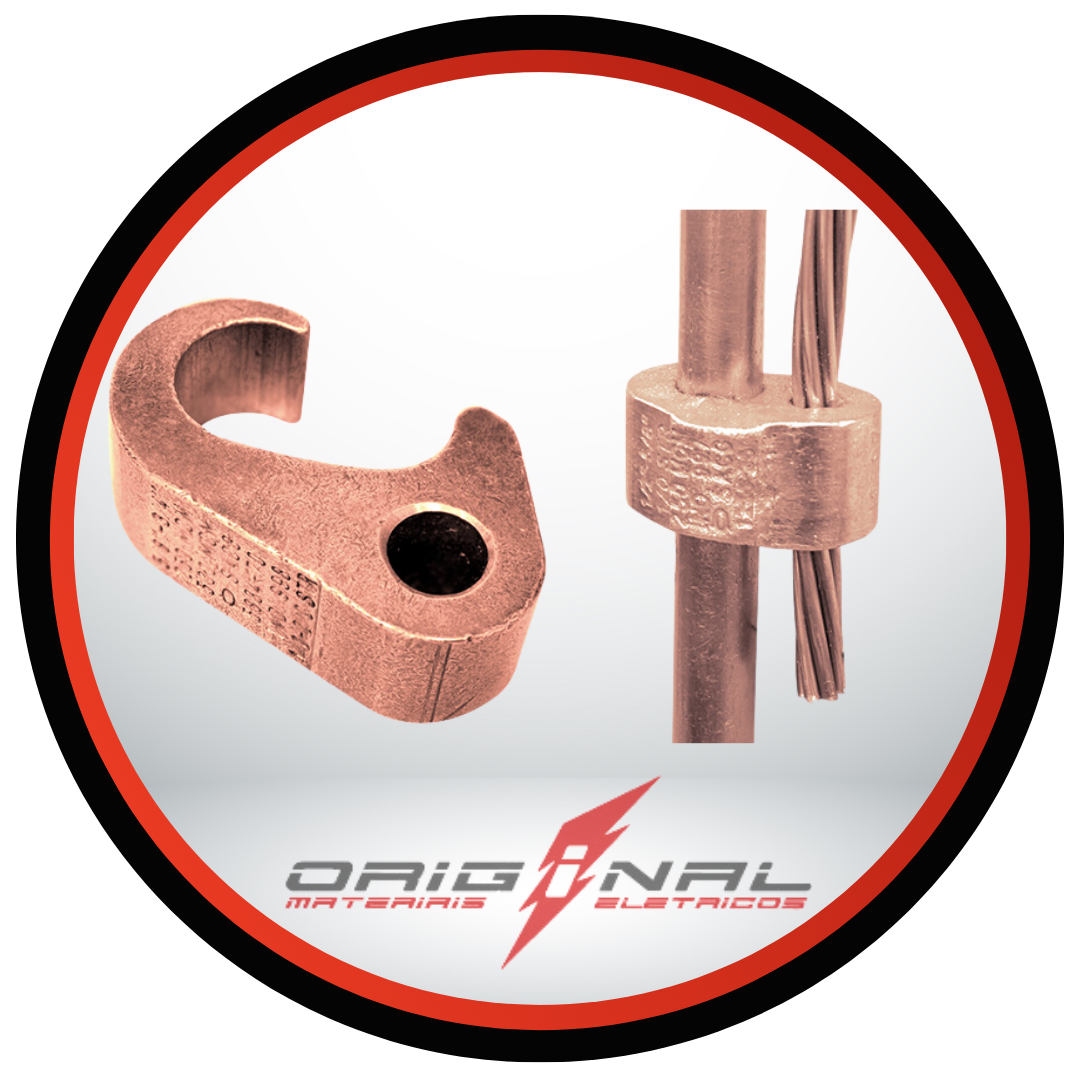 CONECTOR DE ATERRAMENTO A COMPRESSÃO CABO/HASTE SACG - Original ...